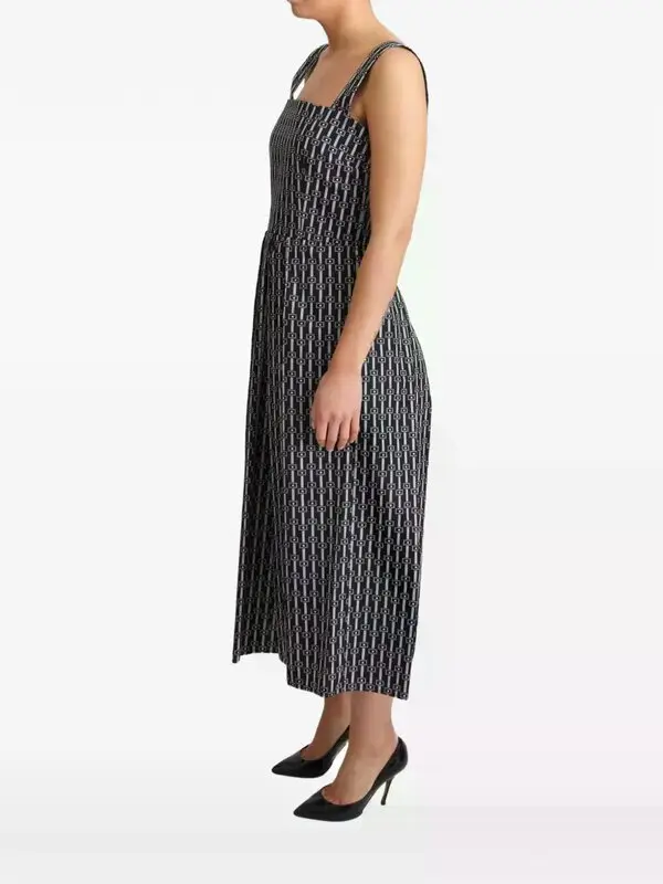 Dolce & Gabbana Geometric-print A-line Midi Dress