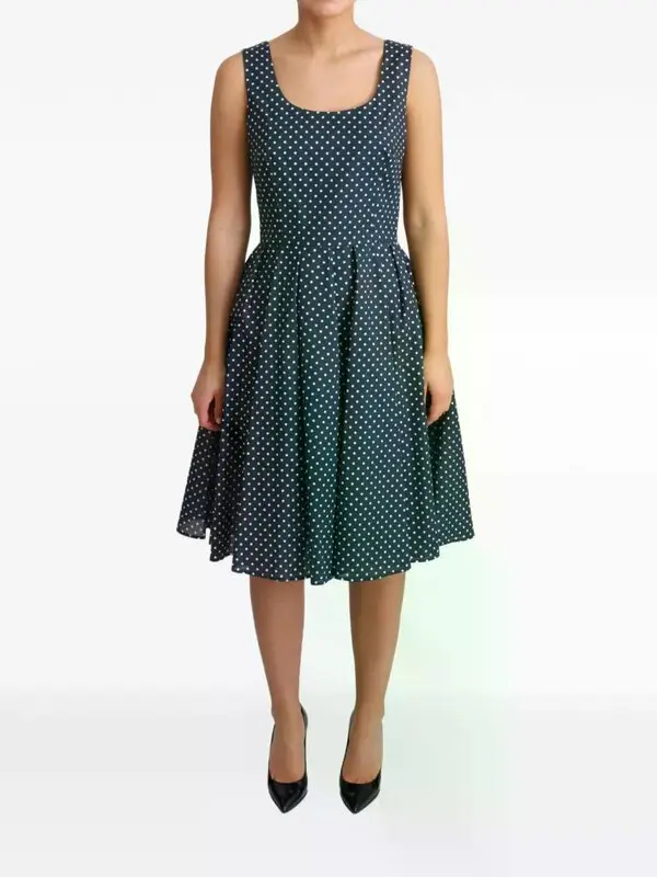Dolce & Gabbana Polka-dot A-line Midi Dress