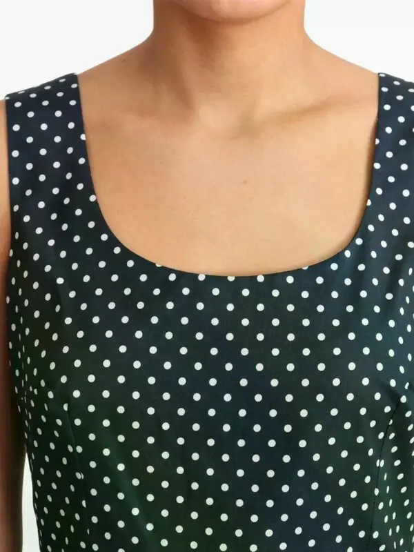 Dolce & Gabbana Polka-dot A-line Midi Dress