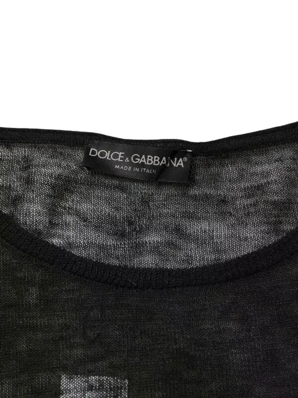 Dolce & Gabbana Distressed Long-sleeve T-shirt