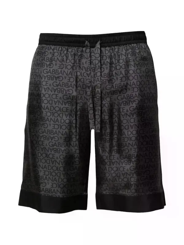 Dolce & Gabbana Logo-print Silk Shorts