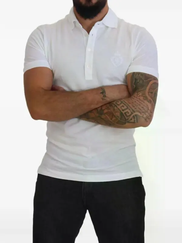 Dolce & Gabbana Logo-patch Polo Shirt