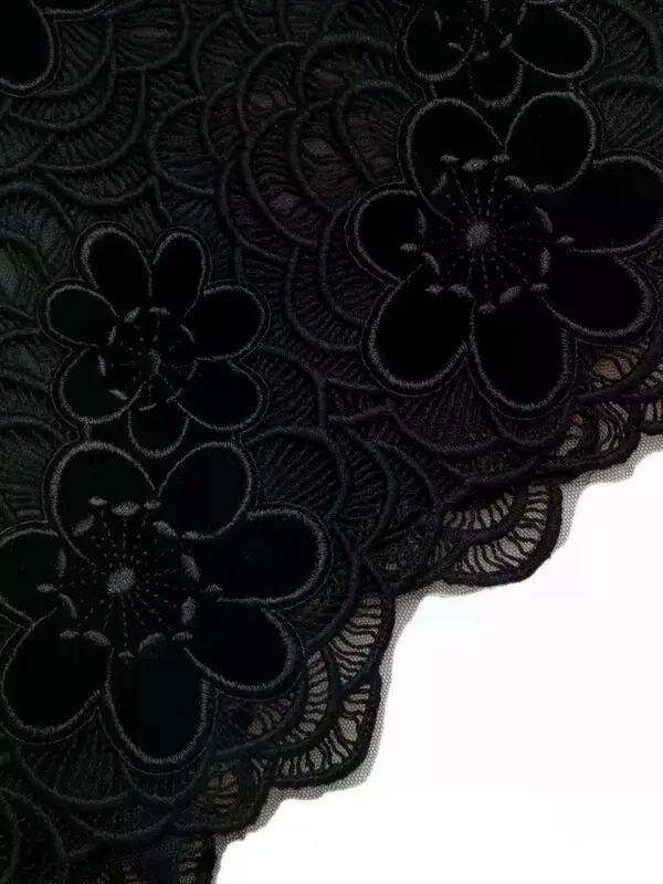 Dolce & Gabbana Floral-appliqué Lace-embellished Mini Dress