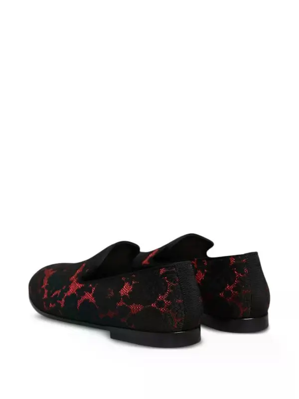 Dolce & Gabbana Jacquard Lace-pattern Loafers