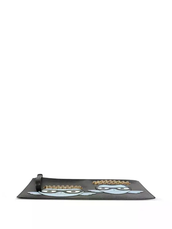 Dolce & Gabbana Dgfamily Embellished Leather Clutch Bag
