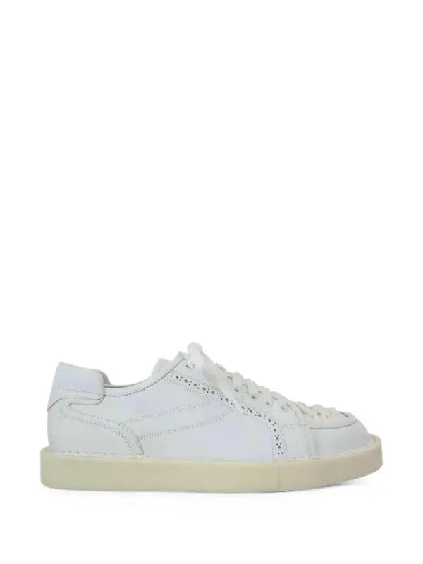 Dolce & Gabbana Perforated-detail Leather Sneakers