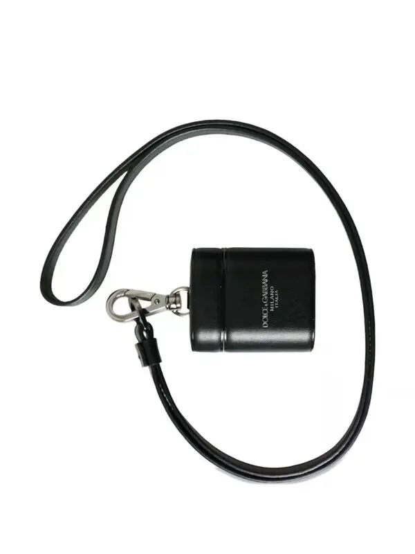 Dolce & Gabbana Logo-print Strap-detail Airpods Case