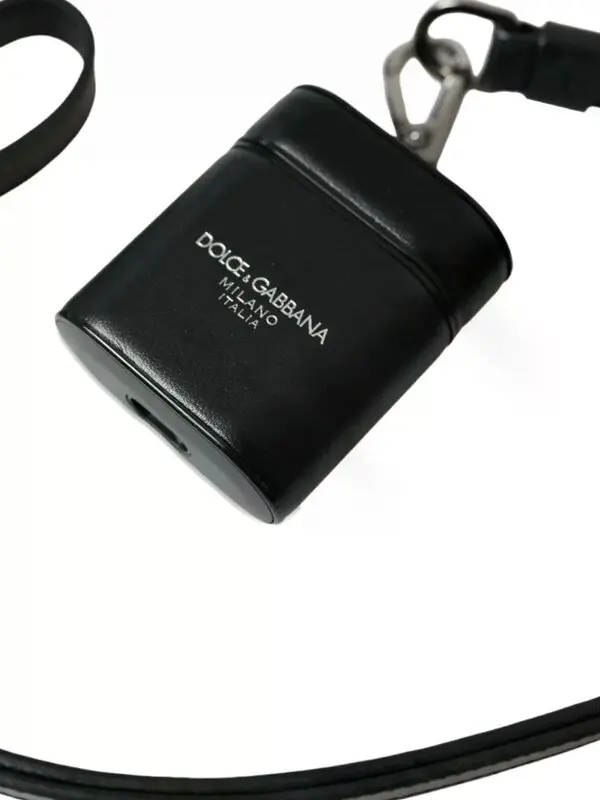 Dolce & Gabbana Logo-print Strap-detail Airpods Case