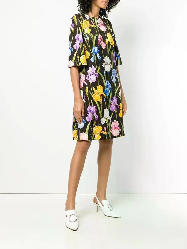 Dolce & Gabbana Floral-print Jacquard Dress