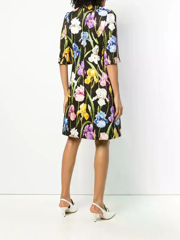 Dolce & Gabbana Floral-print Jacquard Dress