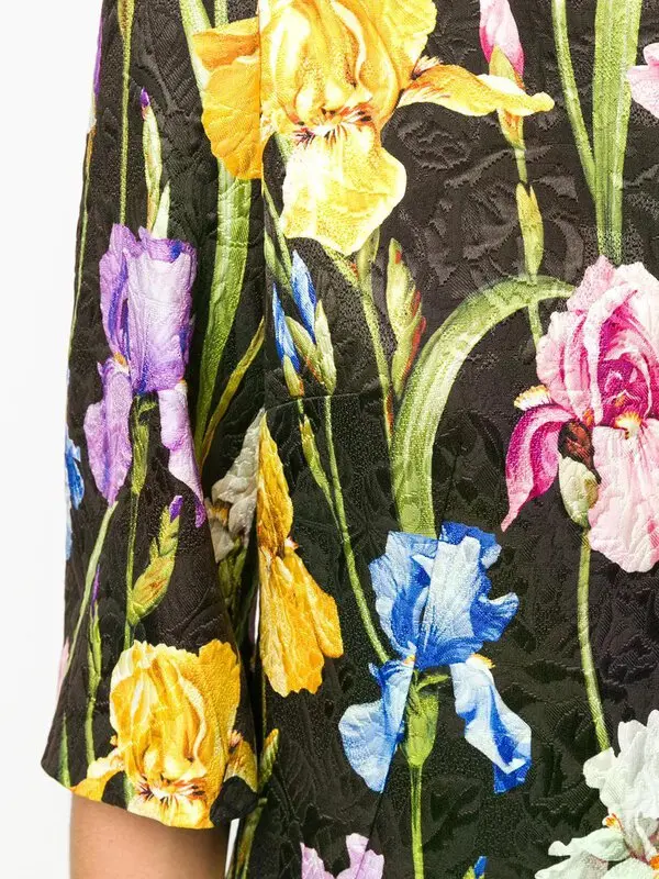 Dolce & Gabbana Floral-print Jacquard Dress