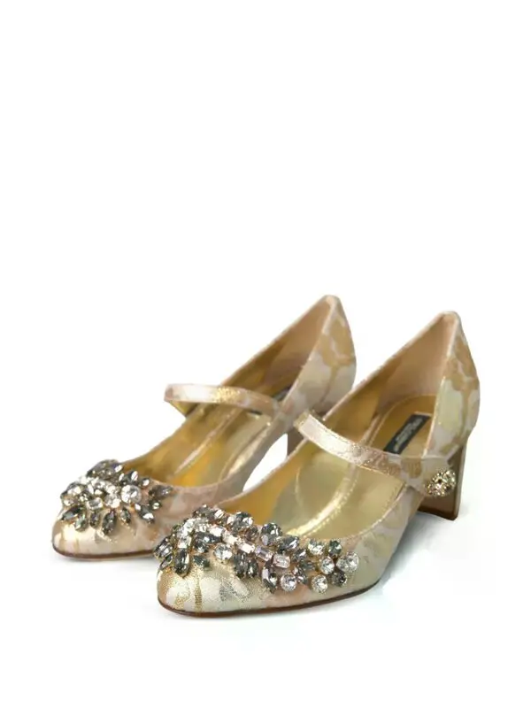 Dolce & Gabbana Crystal-embellished Mary Jane Pumps
