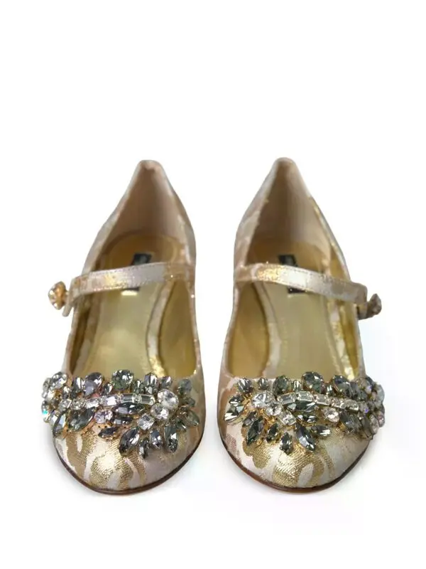 Dolce & Gabbana Crystal-embellished Mary Jane Pumps
