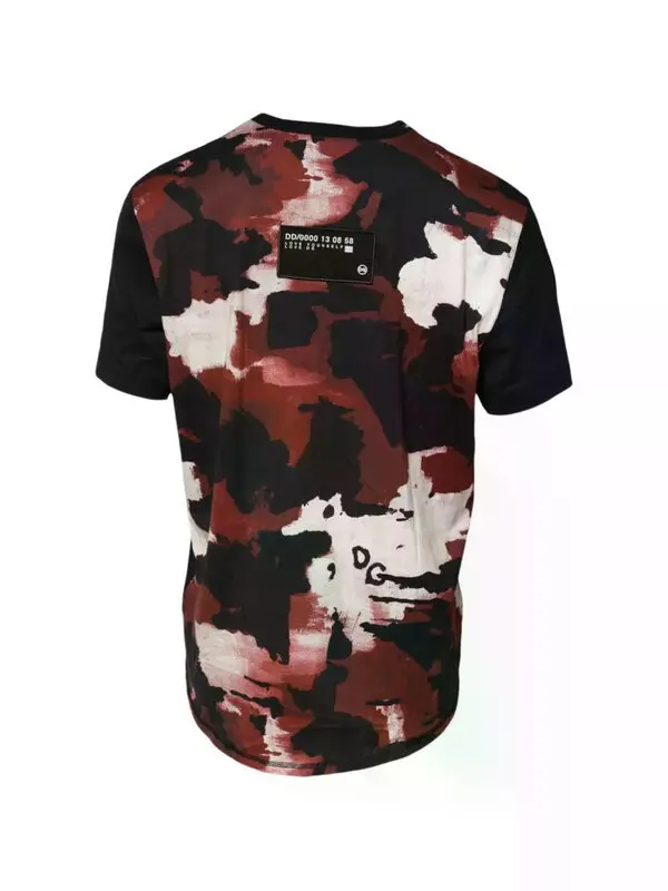Dolce & Gabbana Camouflage-print Logo-patch T-shirt