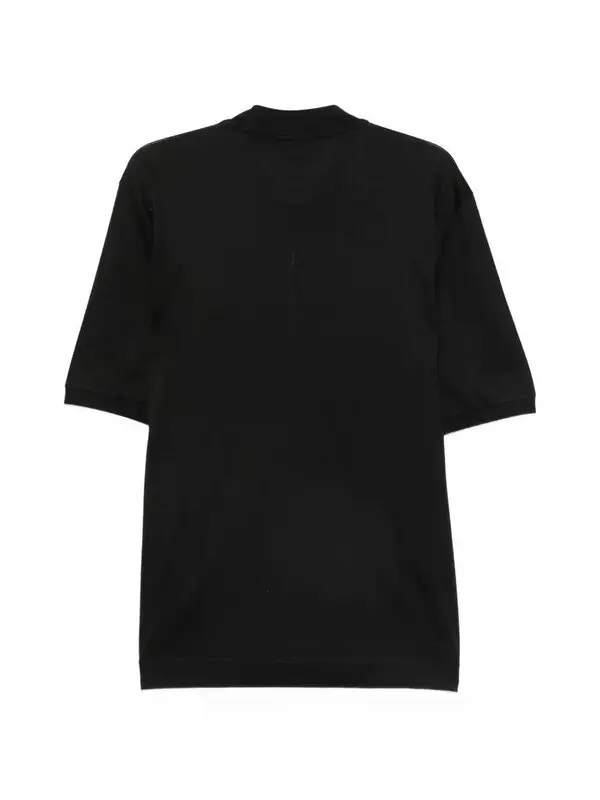 YES LONDON Quarter-zip Short-sleeve T-shirt