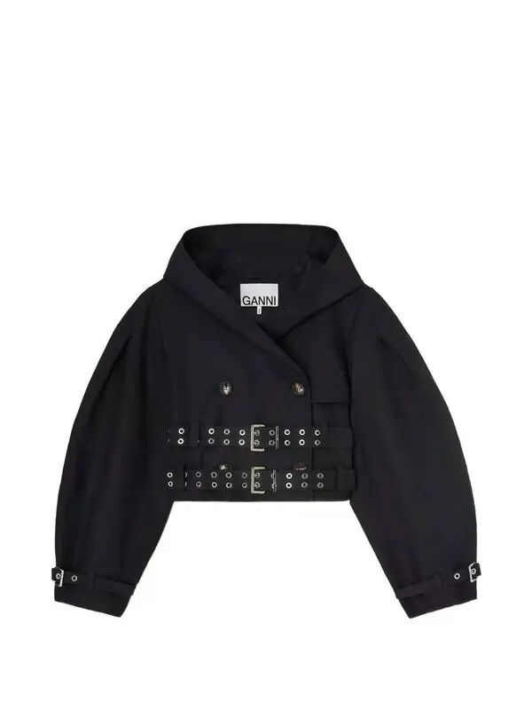 GANNI Double-belt Hooded Jacket
