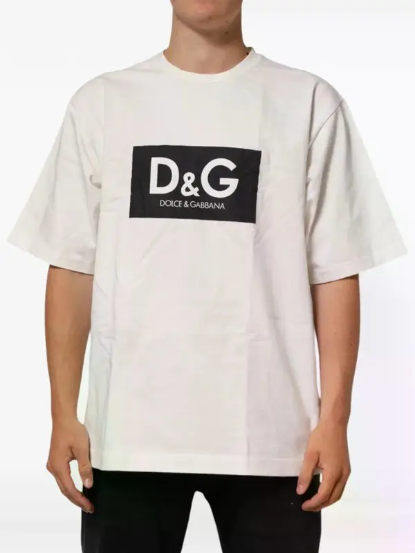 Dolce & Gabbana Logo-print Cotton T-shirt - White