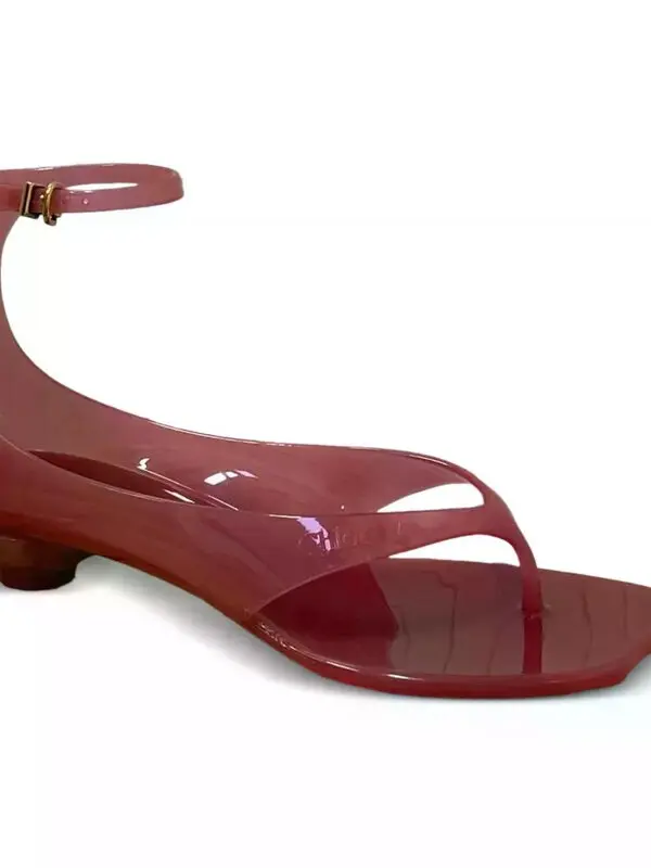 Chloé Jelly Ankle-strap Thong Sandals - White