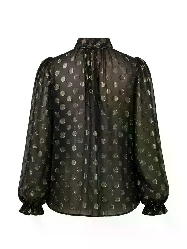 Dolce & Gabbana Polka-dot Pussy-bow Blouse
