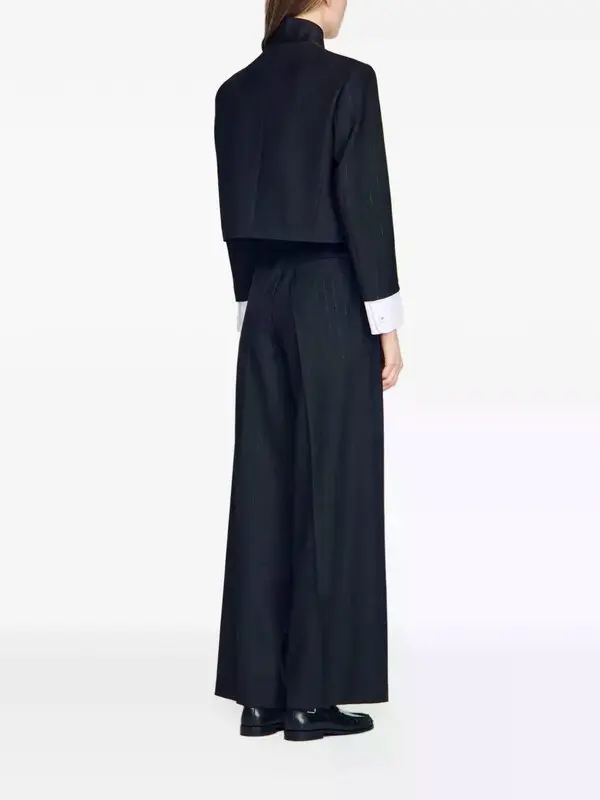 Sandro Short Jacket With Standing Collar