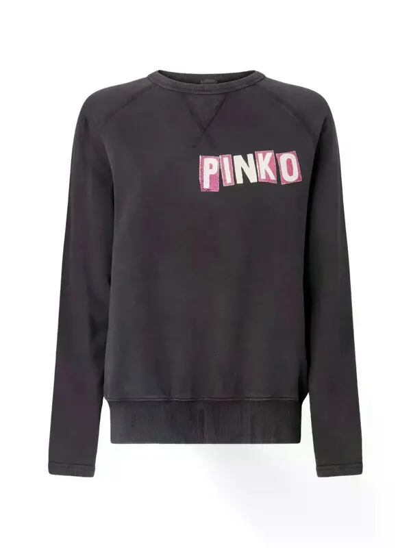 Pinko Graphic Print Sweatshirt - Black