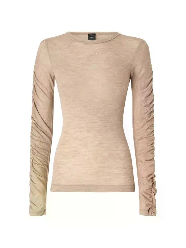Pinko Ruched Long-sleeve Top