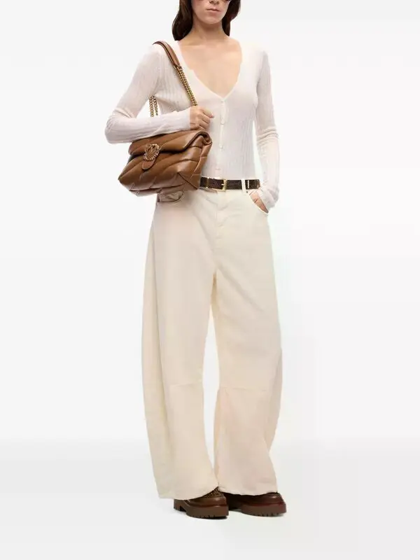 Pinko Corduroy Wide-leg Trousers