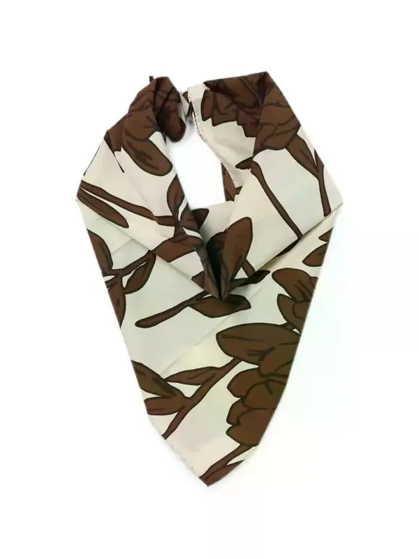 Brunello Cucinelli Floral-print Pocket Square - Neutrals