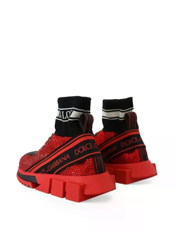 Dolce & Gabbana Crystal-embellished Sorrento Sneakers