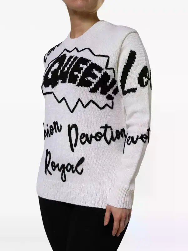 Dolce & Gabbana Intarsia-knit Long-sleeve Sweater