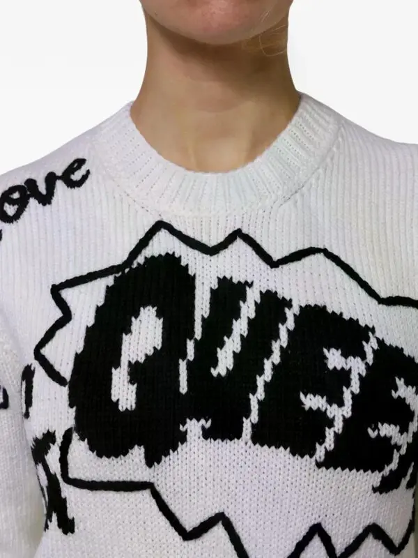 Dolce & Gabbana Intarsia-knit Long-sleeve Sweater