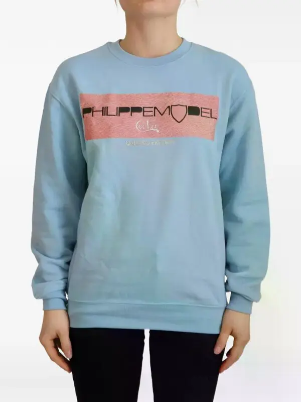 Philippe Model Logo-print Sweater - Blue