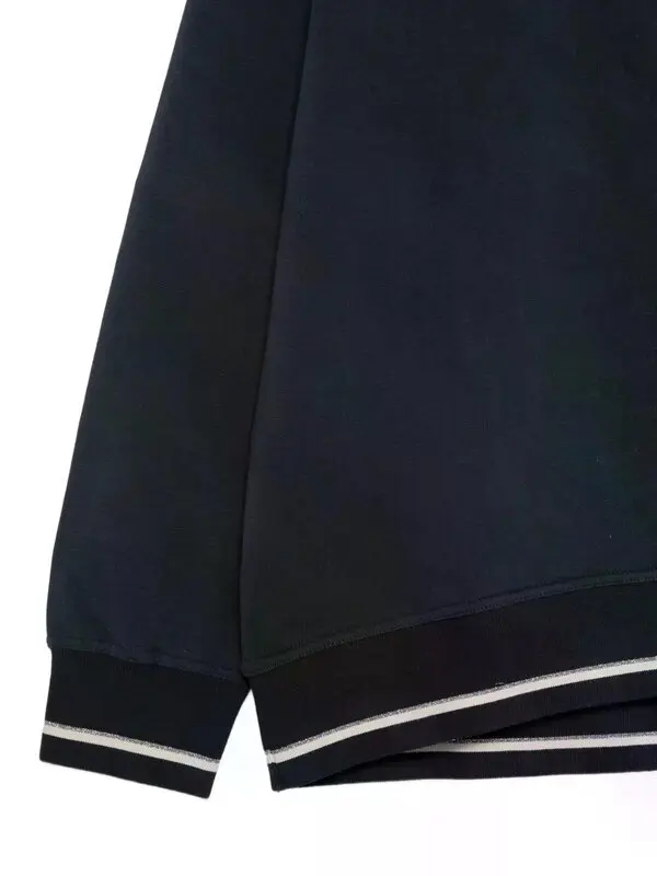 Lorena Antoniazzi Stripe-trim Raglan-sleeve Sweater