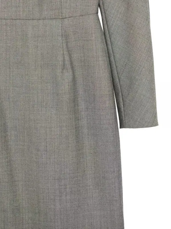 Dior Boat-neck Long-sleeve Dress