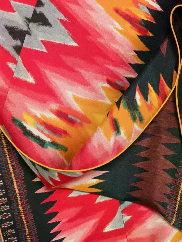 PIERRE-LOUIS MASCIA Ikat-print Scarf