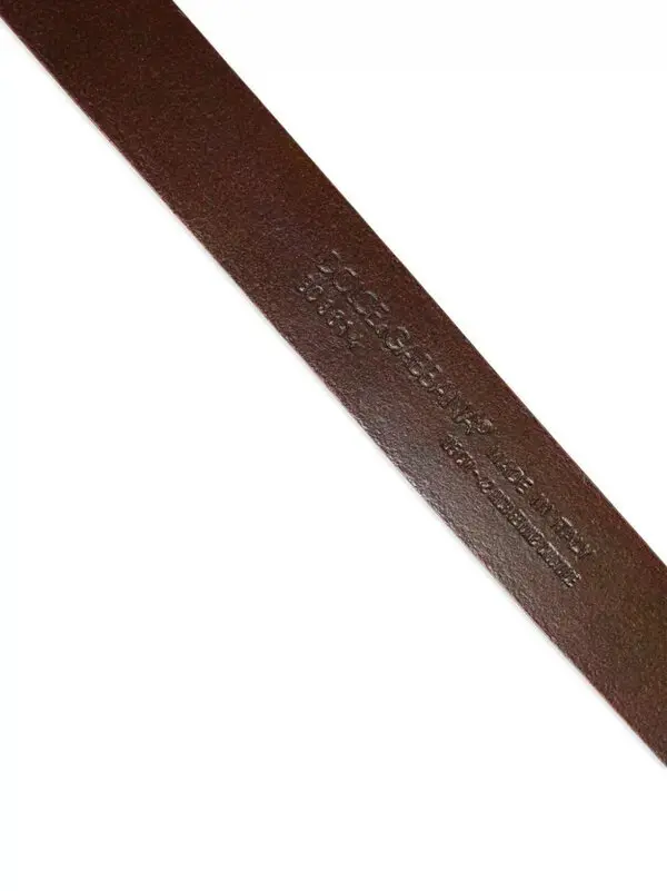 Dolce & Gabbana Crocodile-effect Leather Belt