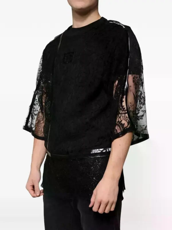 Dolce & Gabbana Floral-lace T-shirt