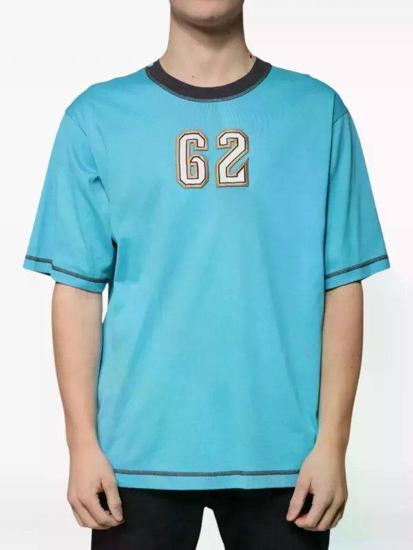 Dolce & Gabbana Embroidered-patch T-shirt - Blue