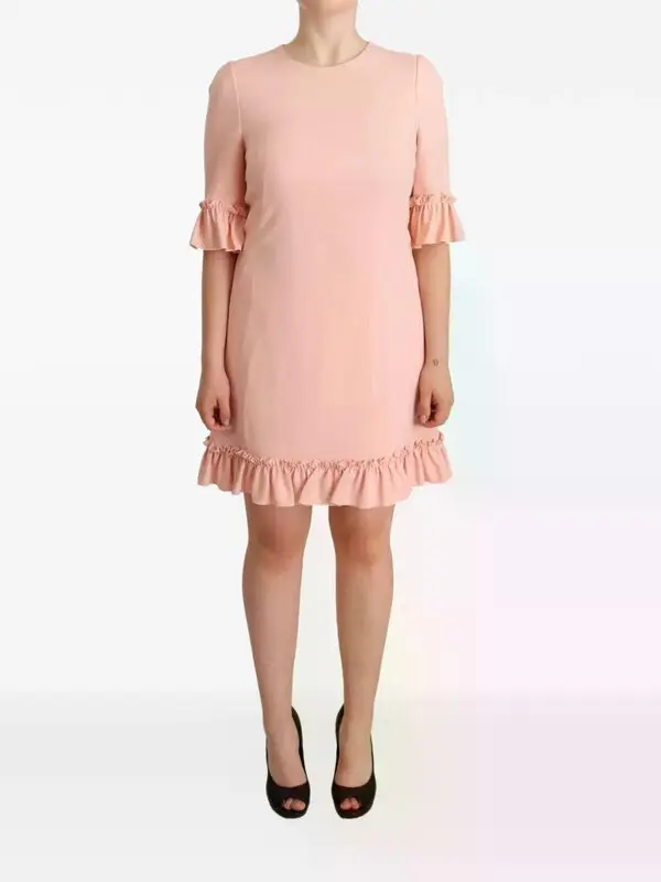 Dolce & Gabbana Ruffled-sleeve A-line Mini Dress