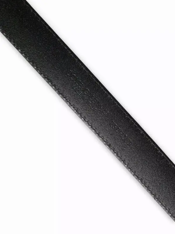 Dolce & Gabbana Logo-plaque Leather Belt