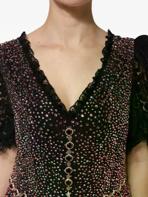 Dolce & Gabbana Crystal-embellished Lace Gown
