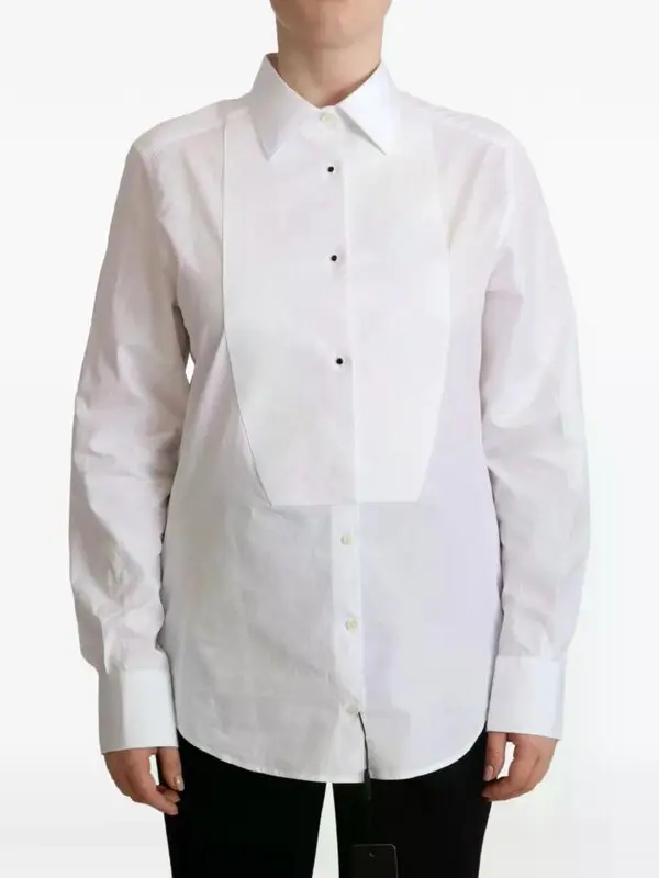 Dolce & Gabbana Long-sleeved Tuxedo Shirt
