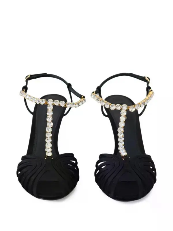Dolce & Gabbana Embellished T-strap Sandals