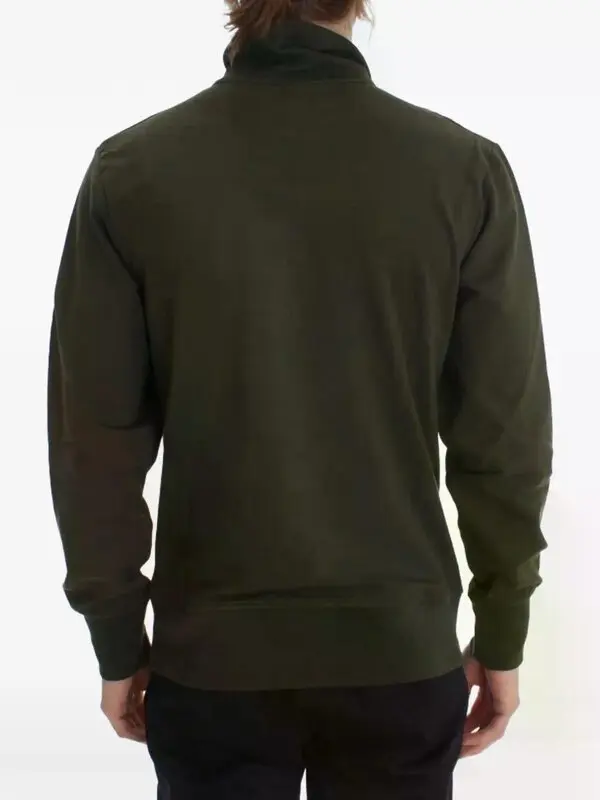 AERONAUTICA MILITARE Logo-embroidered Half-zip Sweatshirt