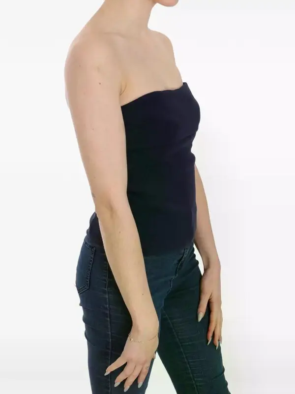 Costume National Strapless Zip-back Top