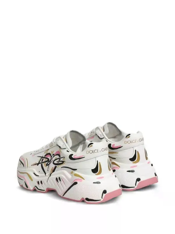 Dolce & Gabbana Daymaster Hand-painted Sneakers