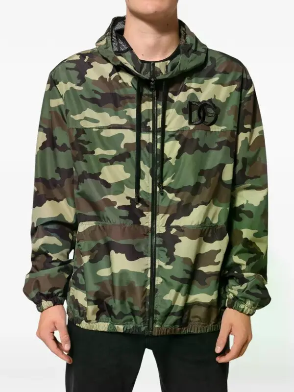 Dolce & Gabbana Camouflage Dg-logo Jacket
