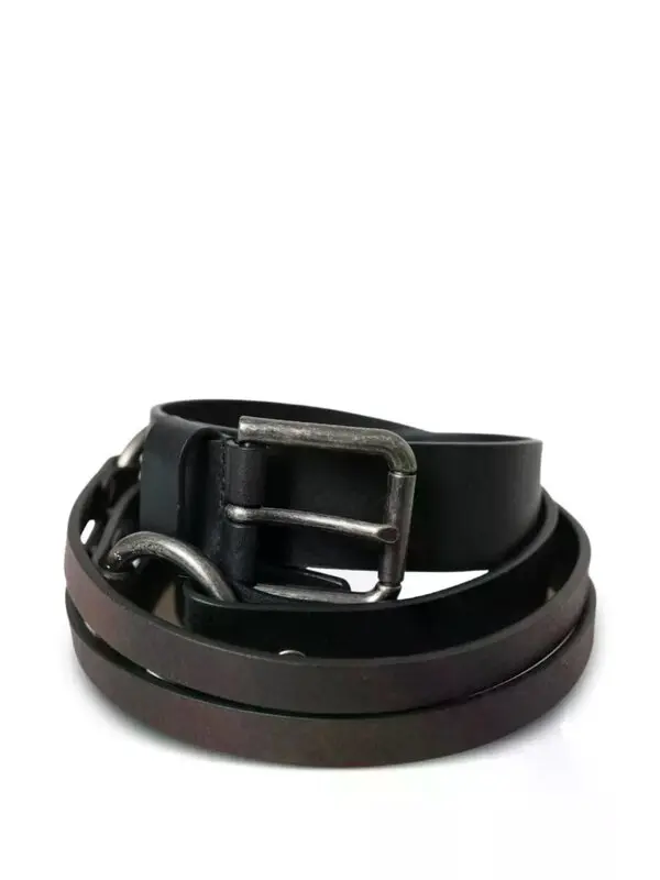 Dolce & Gabbana Double-strap Leather Belt