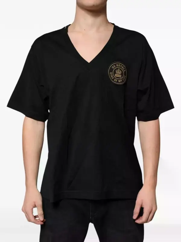 Dolce & Gabbana Dg-logo V-neck T-shirt