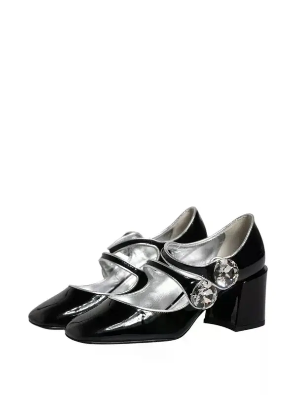 Dolce & Gabbana Patent Leather Crystal-embellished Pumps - Black